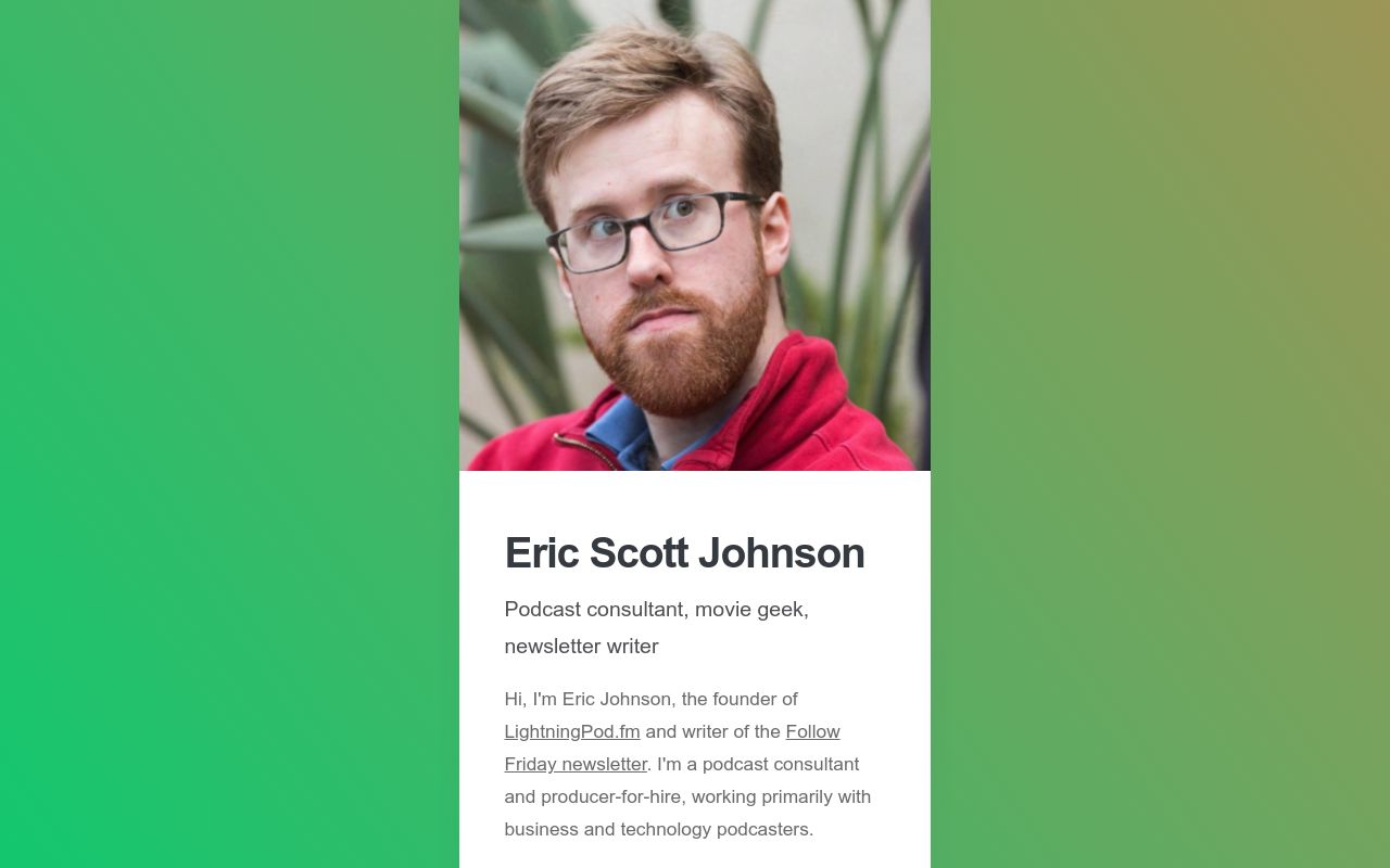 Eric Scott Johnson / HeyHeyESJ - bio and contact info